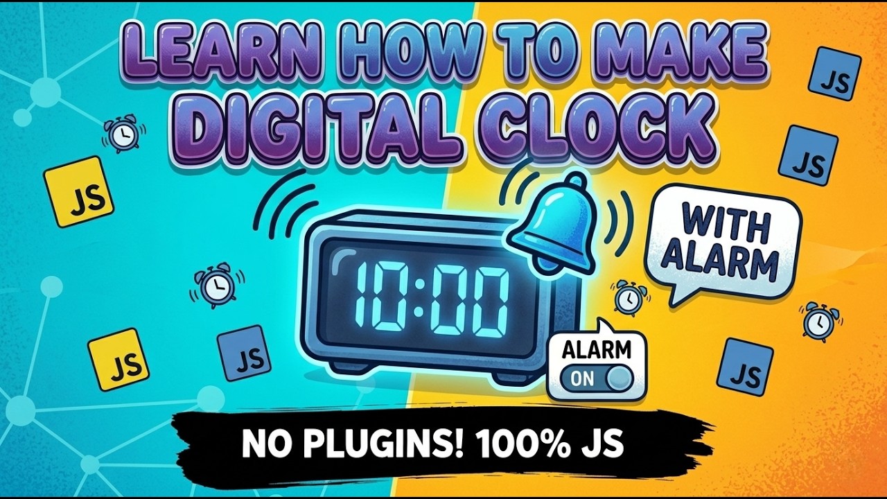 Learn How to Make a Digital Clock with an Alarm in JavaScript