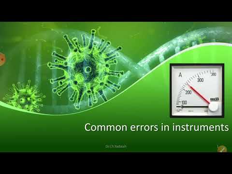 Common Errors in Electrical measuring instruments