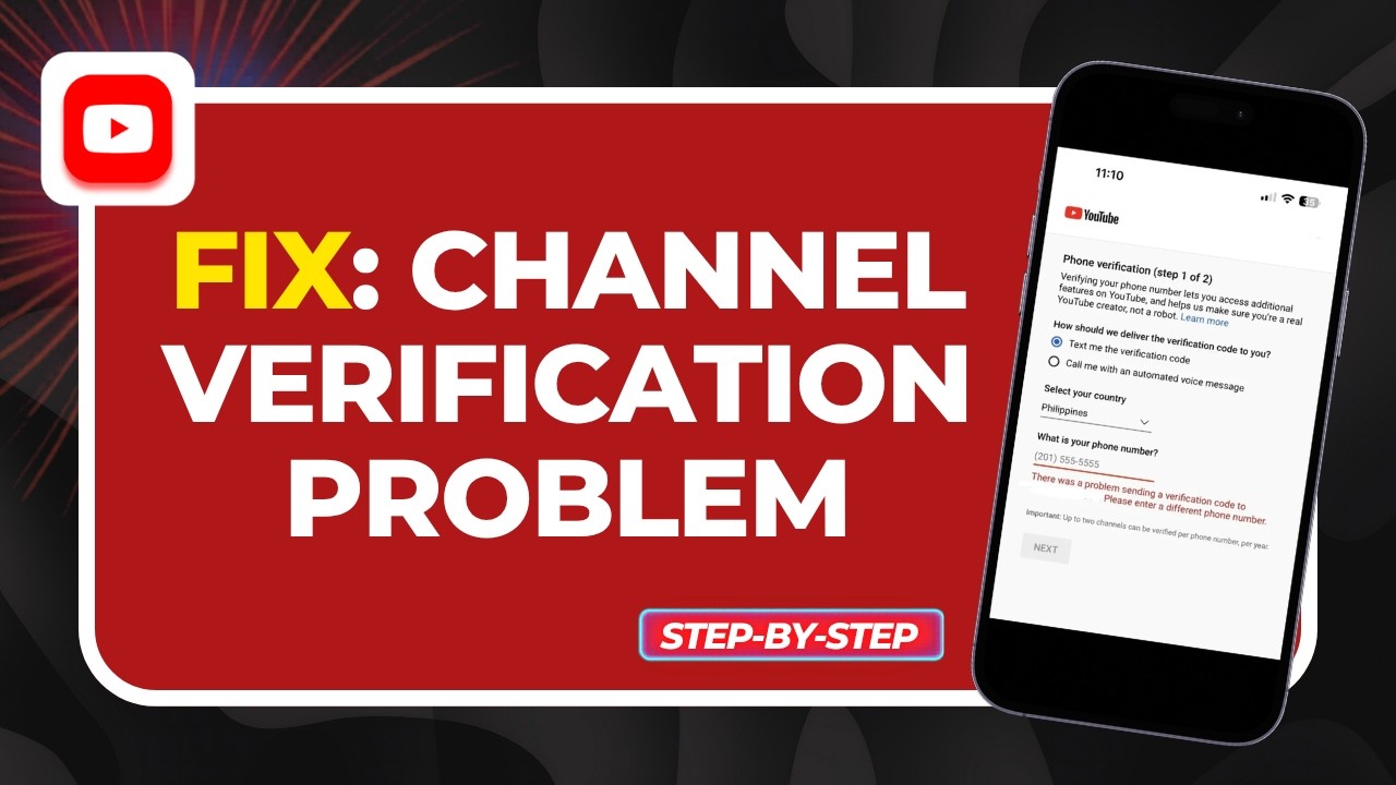 How to Fix YouTube Channel Verification Problems (Code & Phone Number Guide)