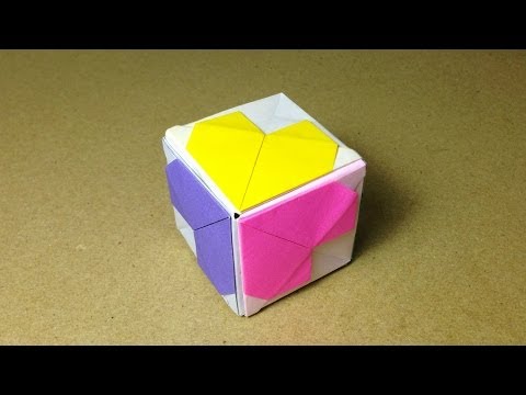 Modular Origami / Heart Cube | The Secrets of OrigamiThe Secrets of Origami