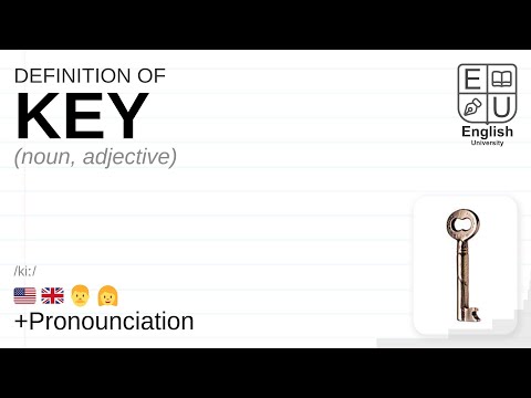 KEY meaning, definition & pronunciation | What is KEY? | How to say KEY
