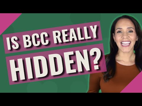 Is BCC really hidden?