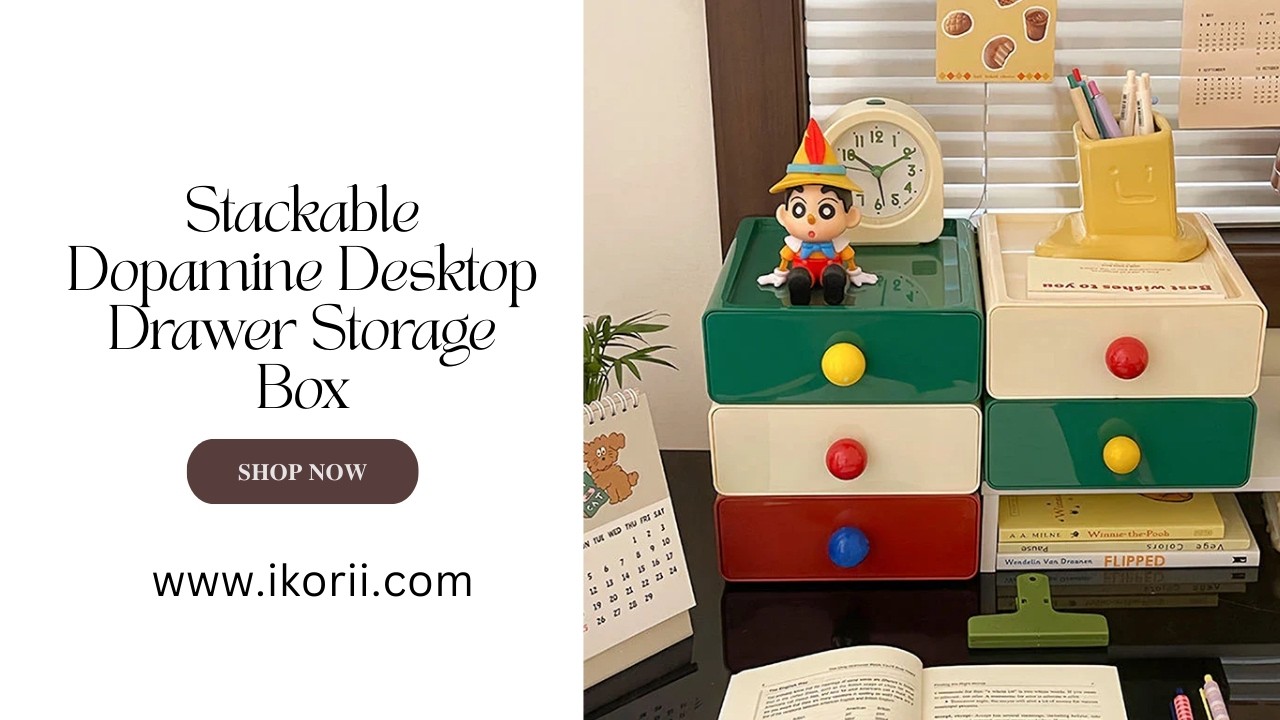 Stackable Dopamine Desktop Drawer Storage Box