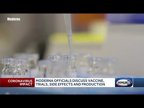 Moderna officials discuss vaccine, trials, side effects and production