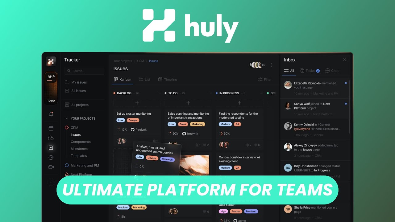 Huly: Free Open Source Everything App for Teams