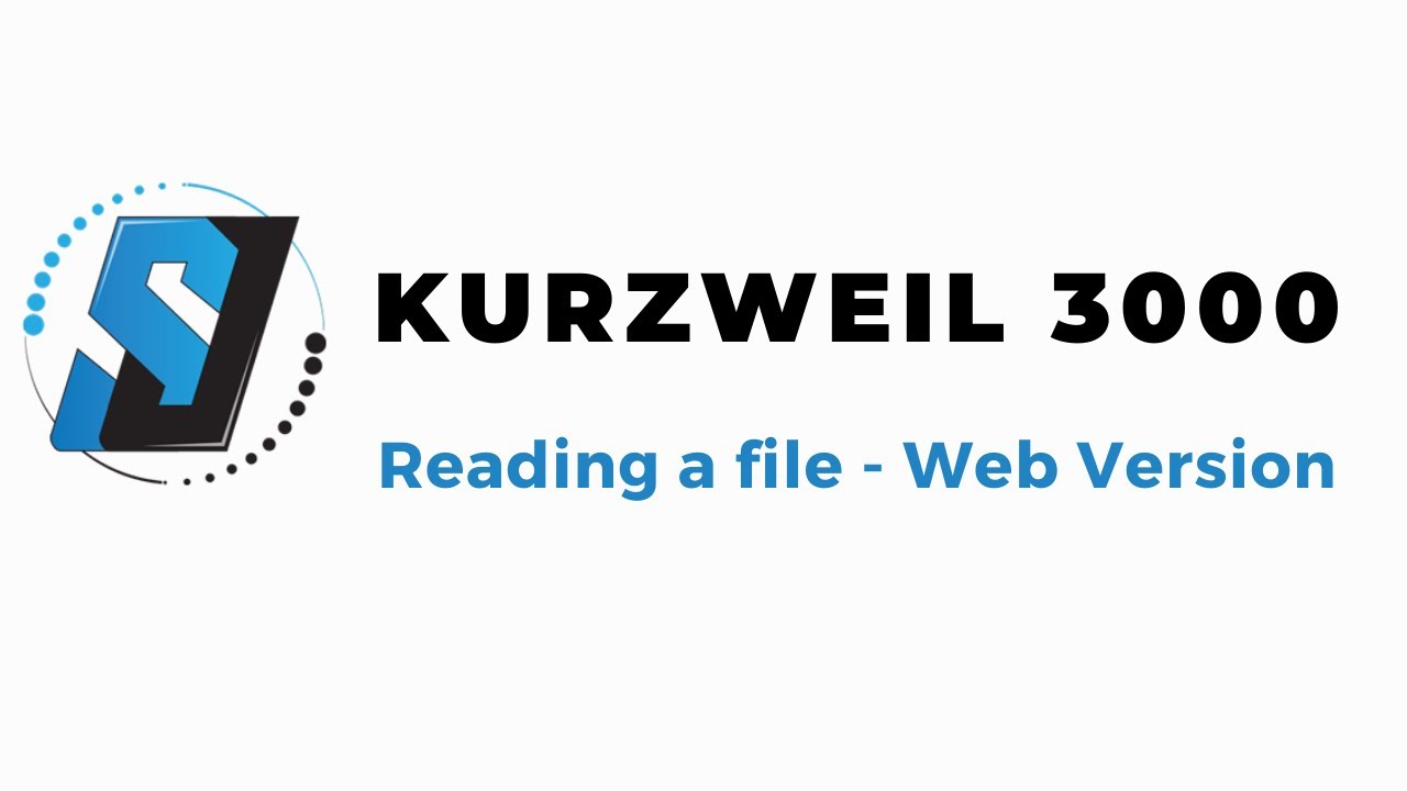 Reading a file in Kurzweil 3000 Web Version