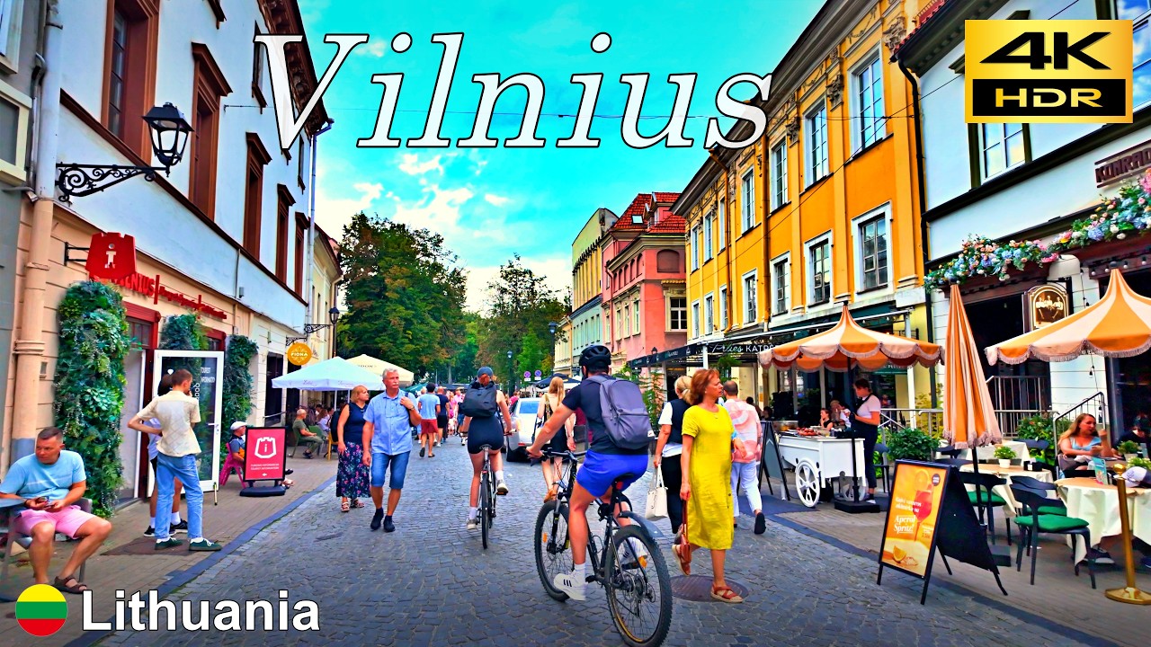 Vilnius Walking Tour / Lithuania 🇱🇹 / August 2024 / 4K HDR