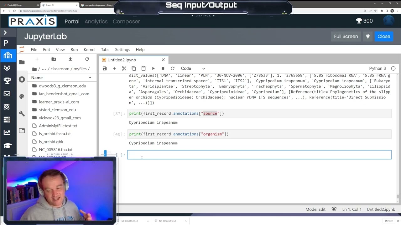 Python - Sequence Input Output Pt 2 - VDB Computational Biology