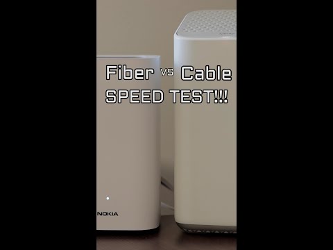 🖥️ CABLE VS FIBER HIGH SPEED INTERNET TEST!!! 💨 #shorts #technology #internet #tech #test #gaming