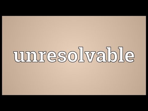 Unresolvable Meaning
