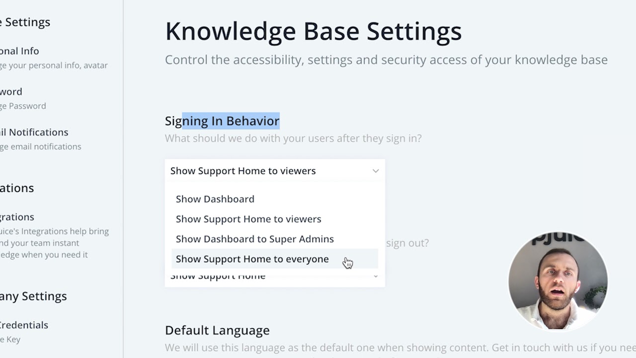 Helpjuice: Knowledge Base Settings – Configurability