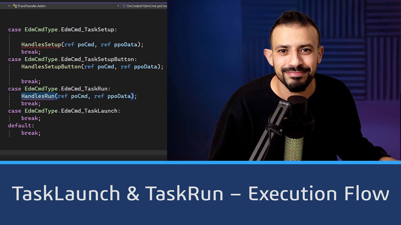 SOLIDWORKS PDM Task Add-in Development (C#) - TaskLaunch & TaskRun – Execution Flow