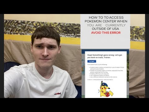 HOW TO ACCESS POKEMONCENTER DROPS WHEN YOU ARE CURRENTLY OUTSIDE OF USA