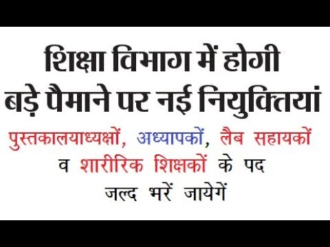 Rajasthan Education Department Recruitment 2020