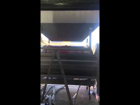 Pressing wine at temecula hills production facility