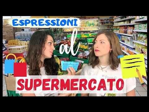 Dialogo al SUPERMERCATO in ITALIA! [Parole, Espressioni e Verbi per PARLARE (il vero) ITALIANO!] 🏪