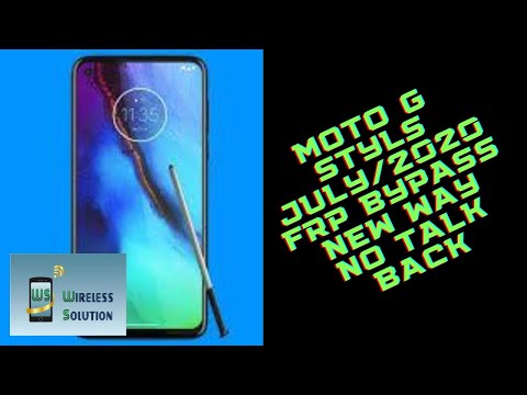 MOTO G STYLS FRP BYPASS / GOOGLE BYPASS 2020 Android 10 Q WITHOUT PC - NO TALKBACK - NEW