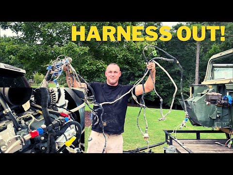 Humvee CP3 Fitting and Complete Wiring Harness Removal