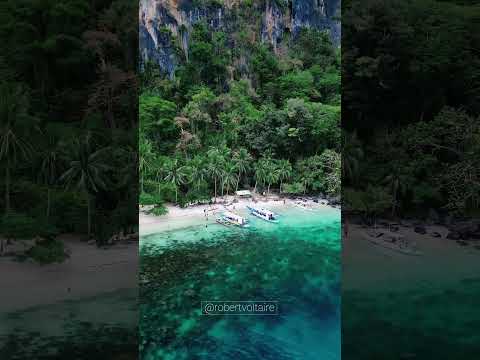 El Nido tour D is the best TOUR ever! Pasandigan beach, Palawan.