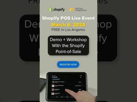 Shopify POS Demo and Workshop on March 6, 2024 in Los Angeles