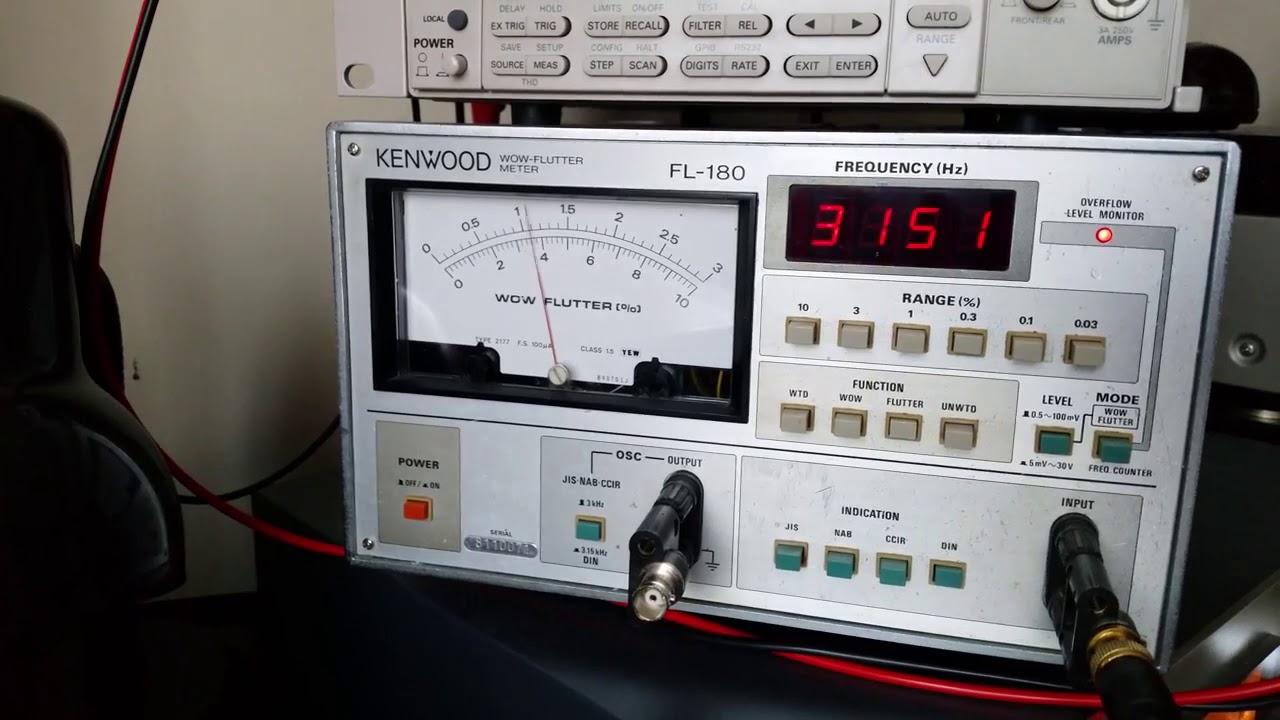Sample 3 HEAD tape deck WOW-FLUTTER test.