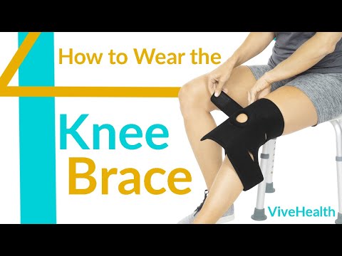 How to Put on The Vive Knee Brace - SUP2009BLK