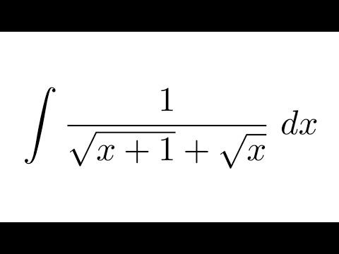 Integral of 1/(sqrt(x+1)+sqrt(x)) - Integrals ForYou