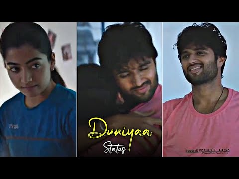 #shorts #status Vijay Devarakonda And Rashmika Mandana Romantic Status 💝 Duniyaa 💫 Dear Comrade✨