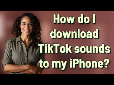 How do I download TikTok sounds to my iPhone?