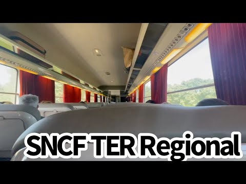 SNCF TER Regional Train Review from Paris to Lyon and Dijon, France.