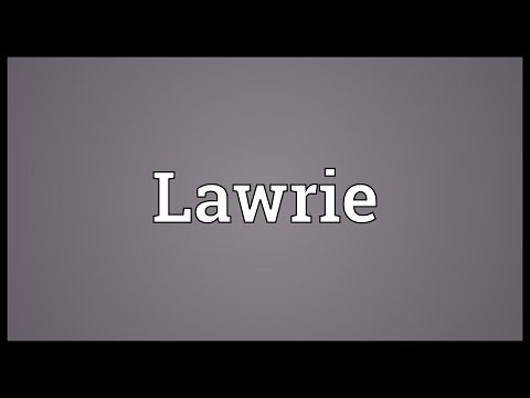 Lawrie Meaning