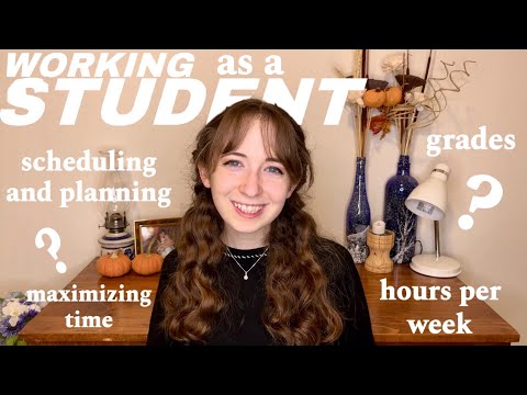 how I work part-time as a full-time student || should you have a job while in school?