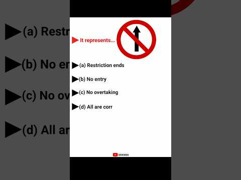 Learner Licence Test Questions and Answers (7) #shorts