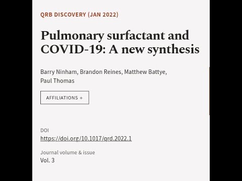 Pulmonary surfactant and COVID-19: A new synthesis | RTCL.TV