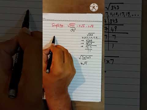 Simplifying Radical Expressions: √343 - 3√7 - 2√7 Made Easy!