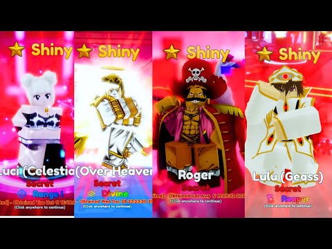 Luckiest Guys in the World 🍀「 Anime Adventures 」pt.18 -- Every Shiny SECRET