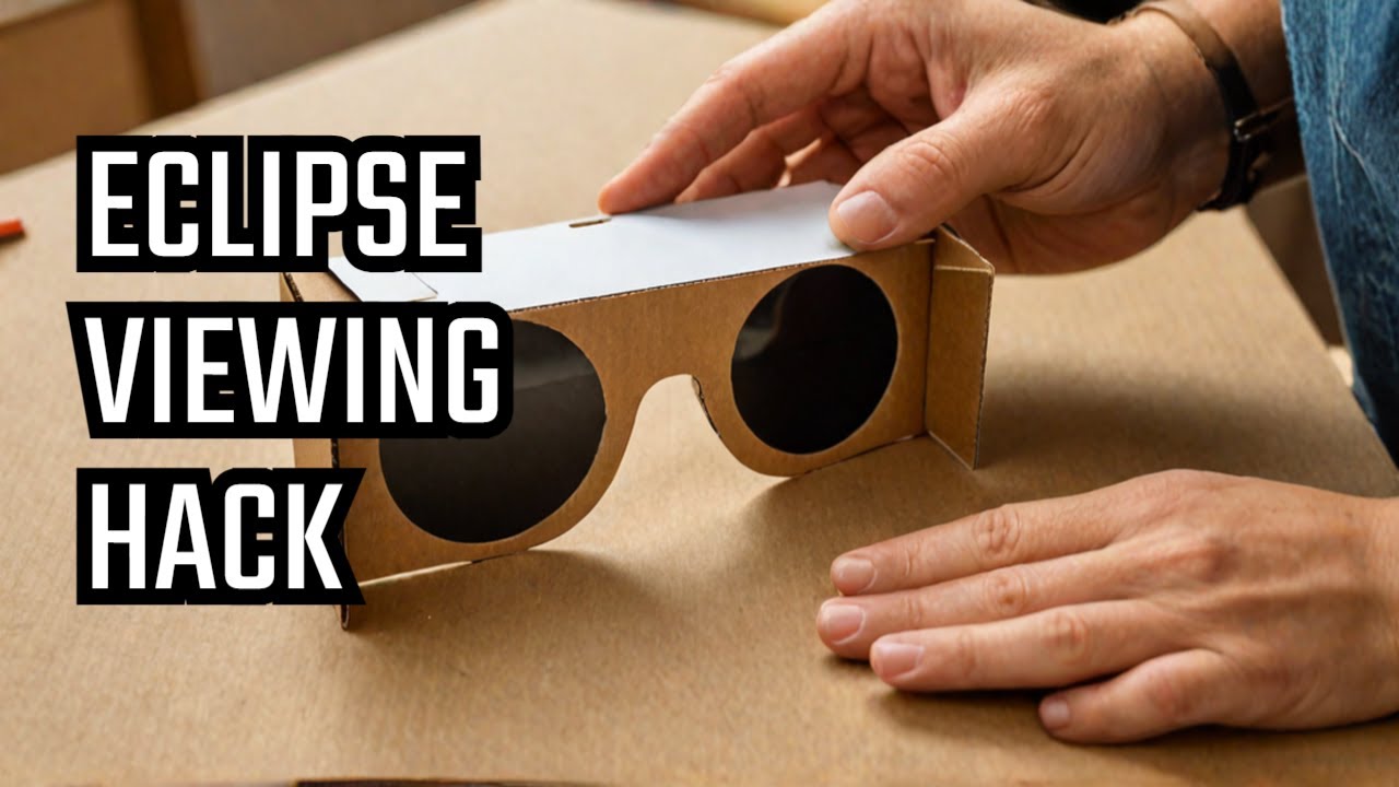 How to make Solar Eclipse Glasses | DIY Solar Eclipse Glasses to Watch the Sun | Make at Home