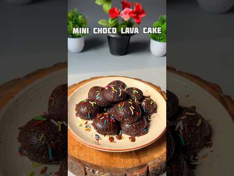 Mini Choco Lava Cake Recipe #shorts #recipe #cake #chocolate #trending #shortvideo #ytshorts