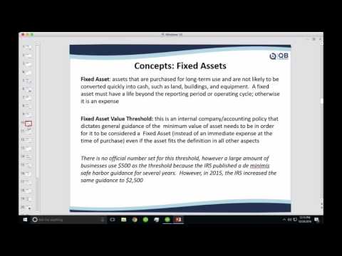 QB Power Hour: Managing Fixed Assets in QuickBooks Desktop