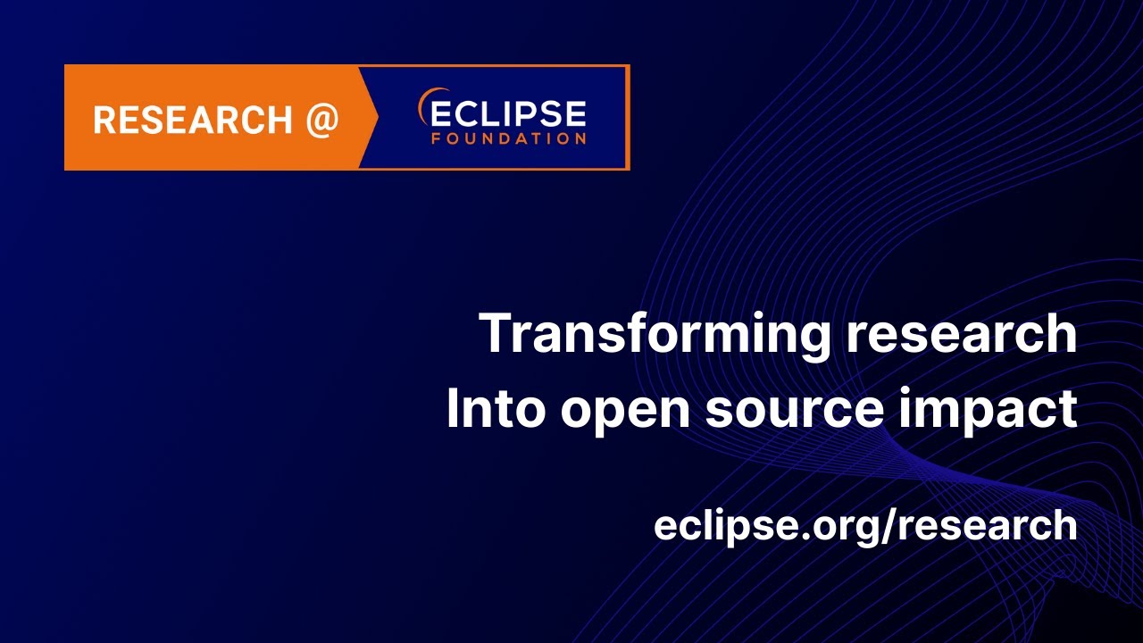 Research at the Eclipse Foundation