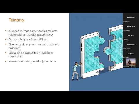 Webinar de Scopus y ScinceDirect | Programa de capacitaciones Online 2023