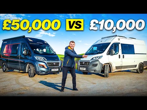 £50K PROFESSIONALLY BUILT vs £10K DIY BUILT CAMPER VAN