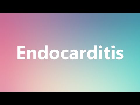 Endocarditis - Medical Definition and Pronunciation