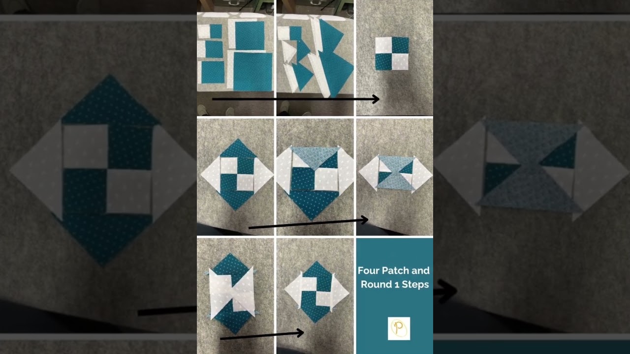 Snail Trail Quilt Block free Pattern Tutorial #freepattern #quilting