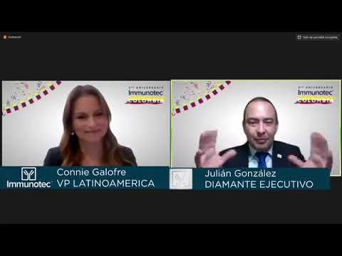 Julián Gonzalez y Walter Alvarado (Diamantes Ejecutivos) 2do Aniversario Immunotec Colombia