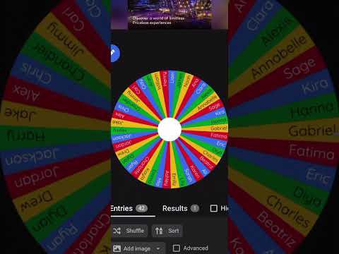 #day1 of spinning a wheel with names until there’s a winner