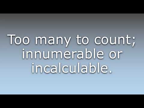 What does Countless mean?