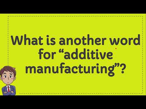 What is another word for “additive manufacturing”?