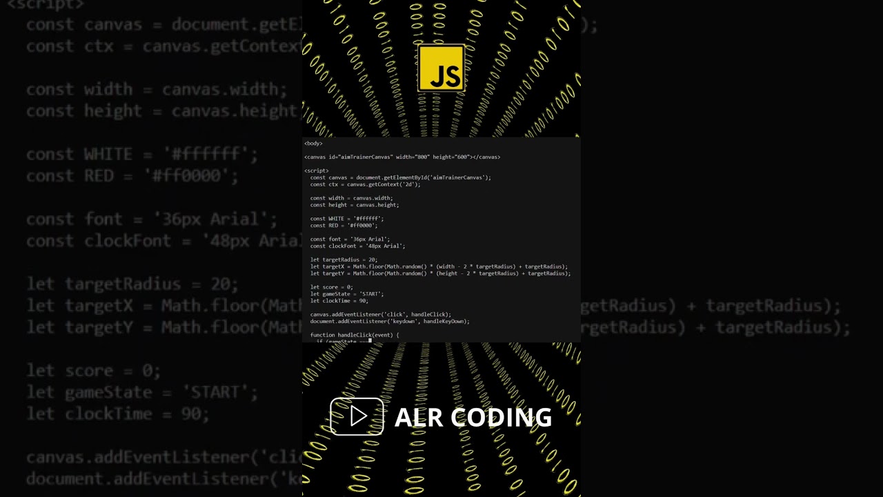 How to make an Aim Trainer in JavaScript