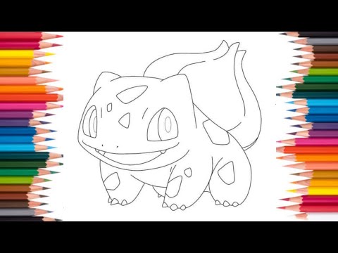 Bulbasaur drawing🖌️🎨 | Bulbasaur drawing tutorial | Colouring 🌈✨ craft